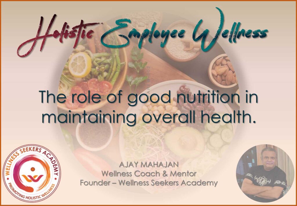 The role of good nutrition in maintaining overall health. - WELLNESS ...